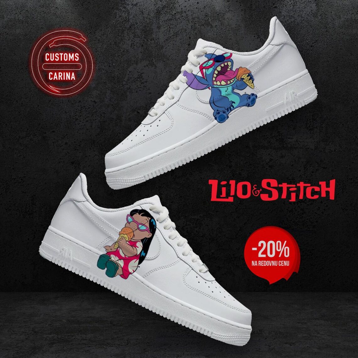 Lilo and Stitch Air Force 1 Custom – Daniel Customs
