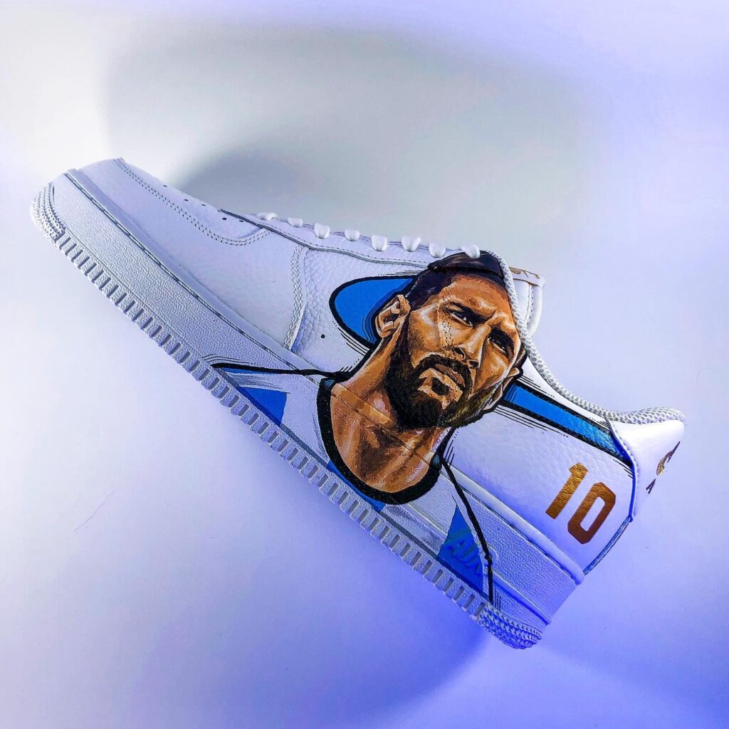 Lionel Messi x Diego Maradona Air Force 1 Custom – Daniel Customs