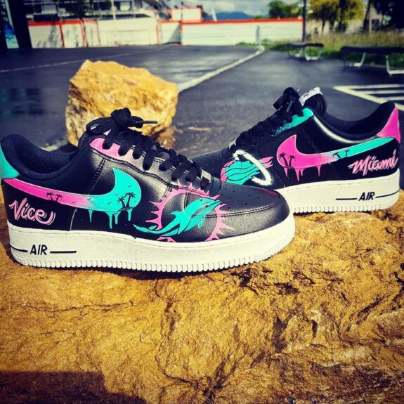 Miami Vice Air Force 1 Custom – Daniel Customs