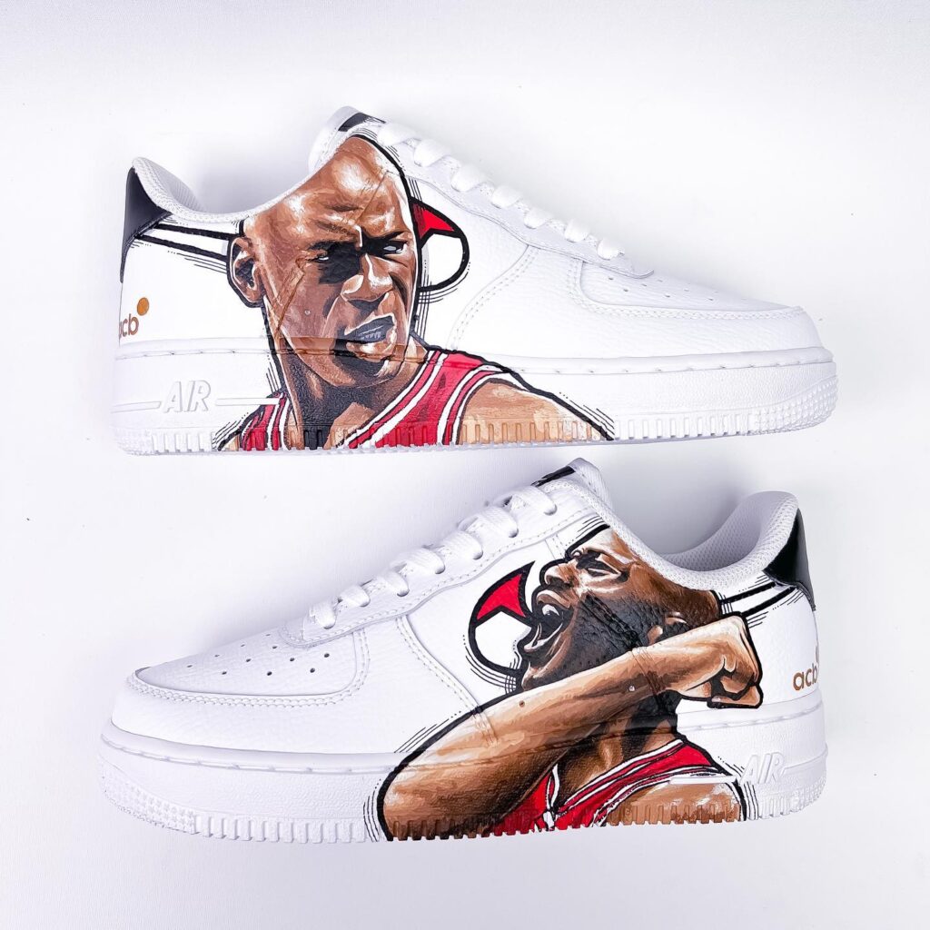 Michael Jordan Air Force 1 Custom – Daniel Customs