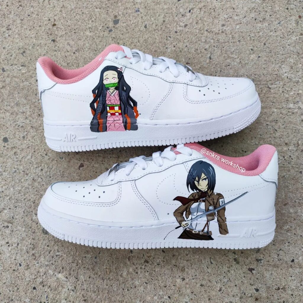 Mikasa x Nezuko Air Force 1 Custom – Daniel Customs