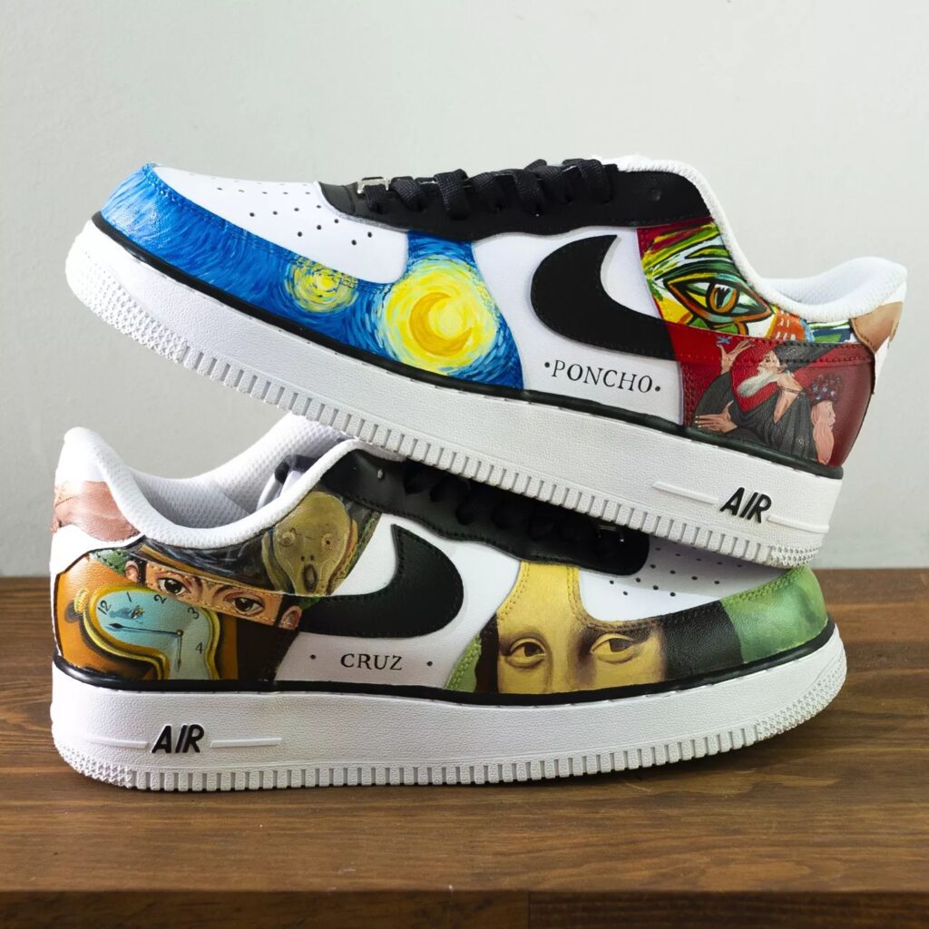 Mona Lisa x Vincent van Gogh Air Force 1 Custom – Daniel Customs