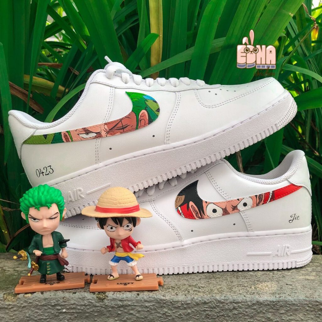 One Piece – Luffy x Zoro Air Force 1 Custom – Daniel Customs