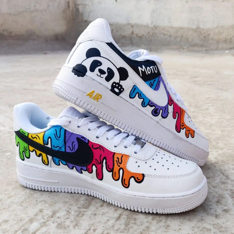 Panda x Doremon Drip Air Force 1 Custom – Daniel Customs