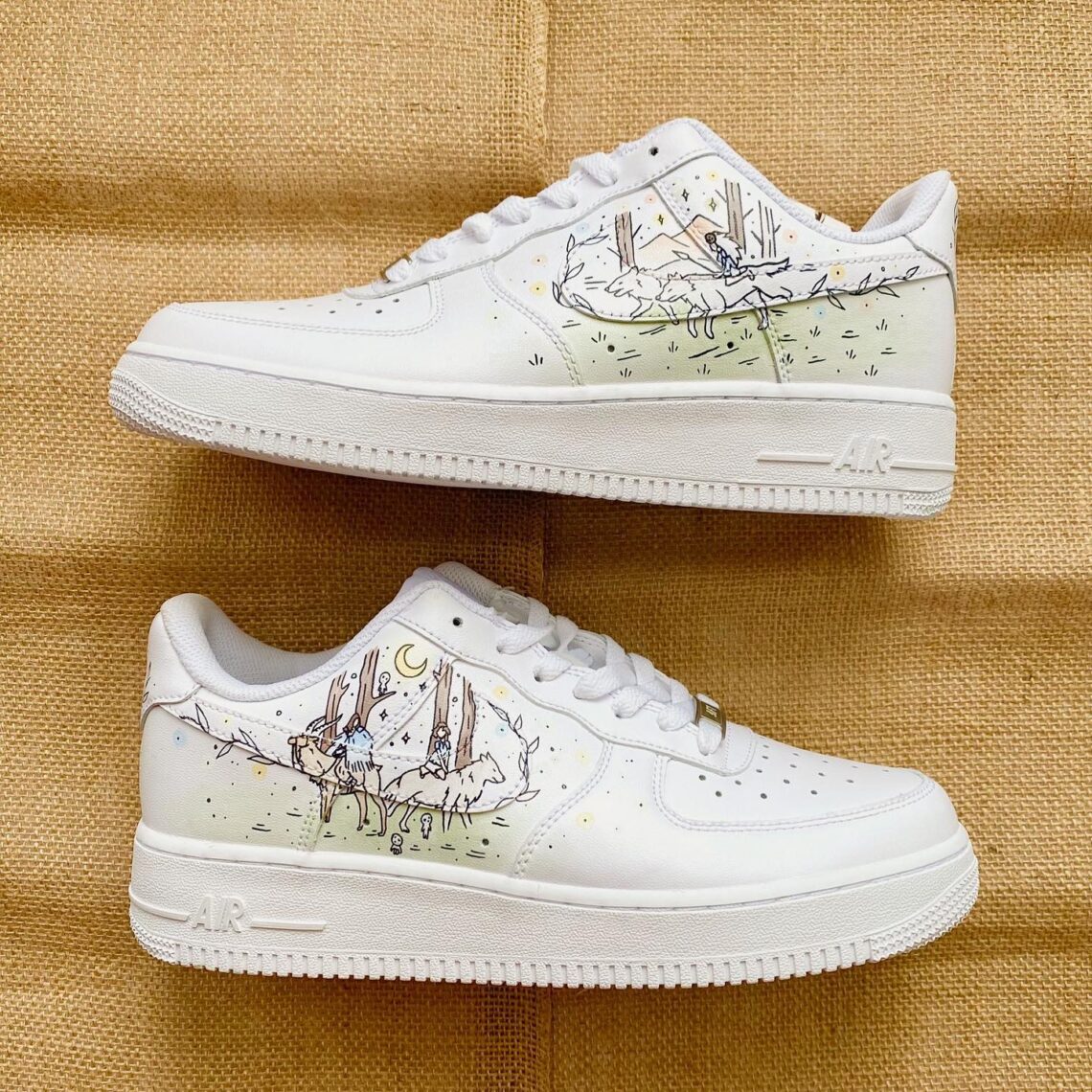 Princess Mononoke Air Force 1 Custom – Daniel Customs