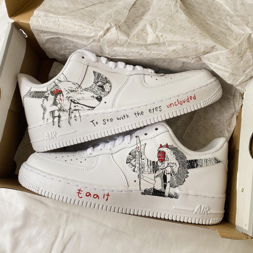Princess Mononoke Air Force 1 Custom – Daniel Customs