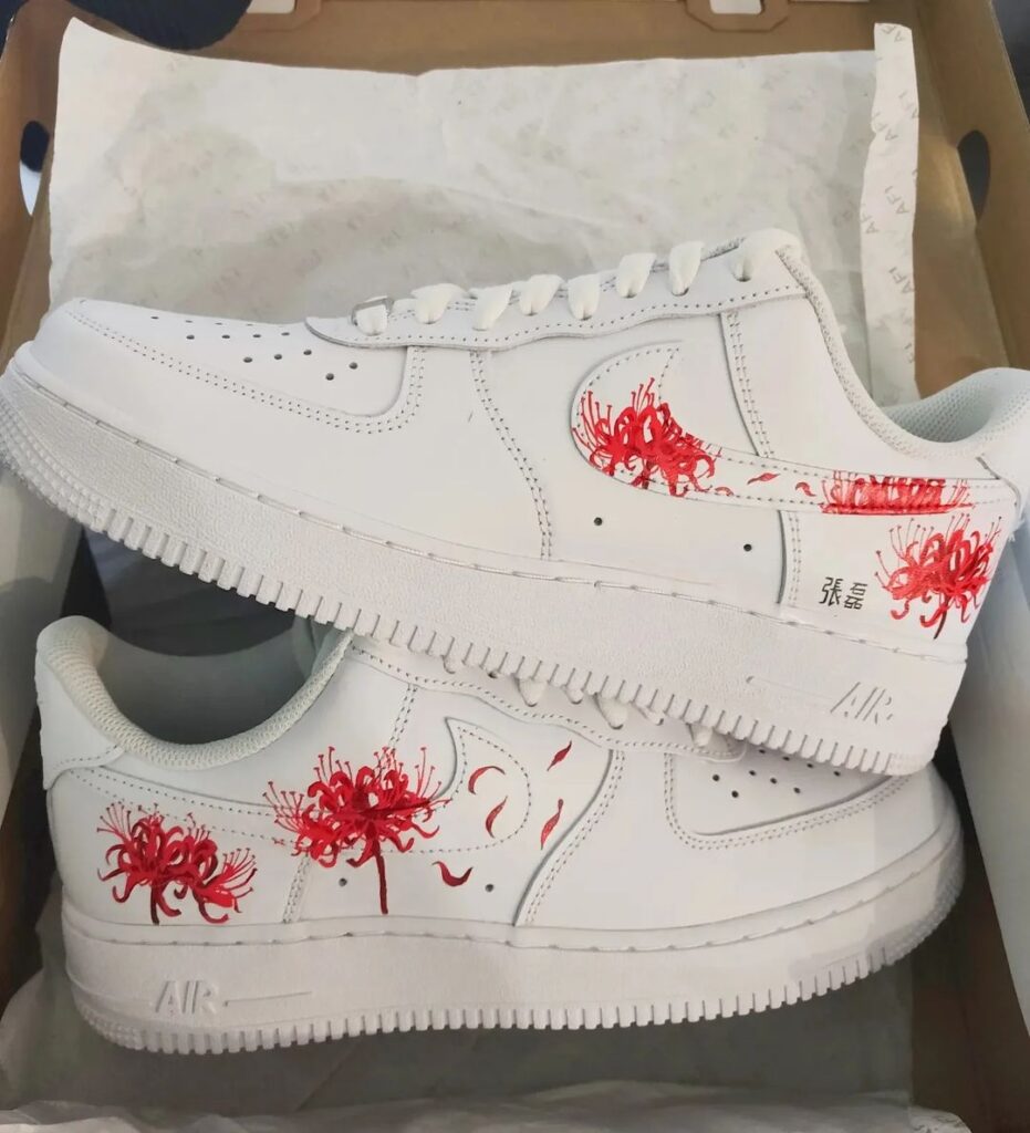 Red Spider Lily Air Force 1 Custom – Daniel Customs