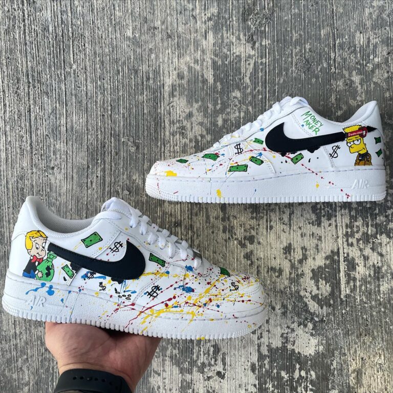 Richie Rich x Bart Simpson Air Force 1 Custom – Daniel Customs