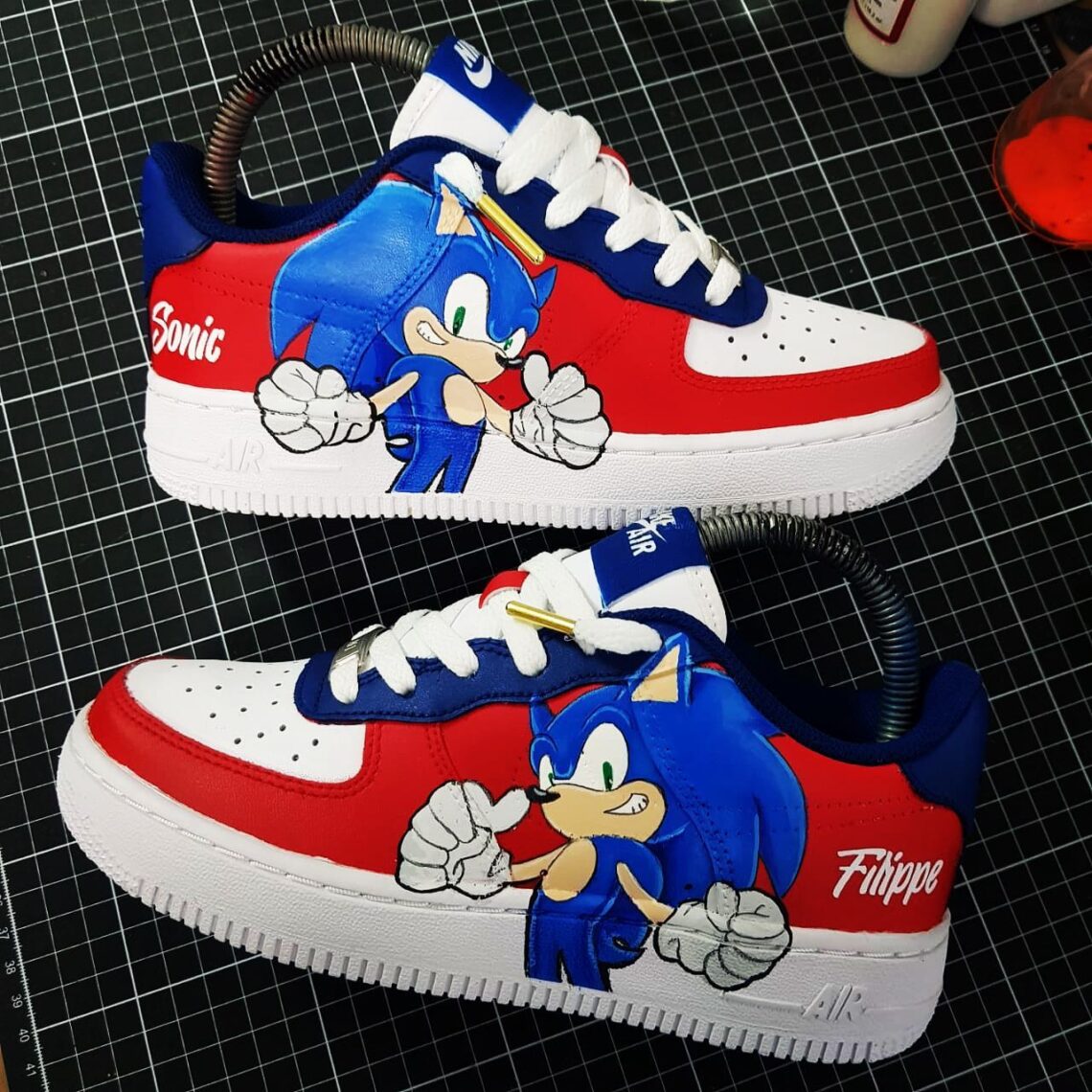 Sonic Air Force 1 Custom – Daniel Customs
