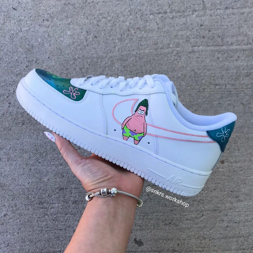 SpongeBob SquarePants Air Force 1 Custom – Daniel Customs