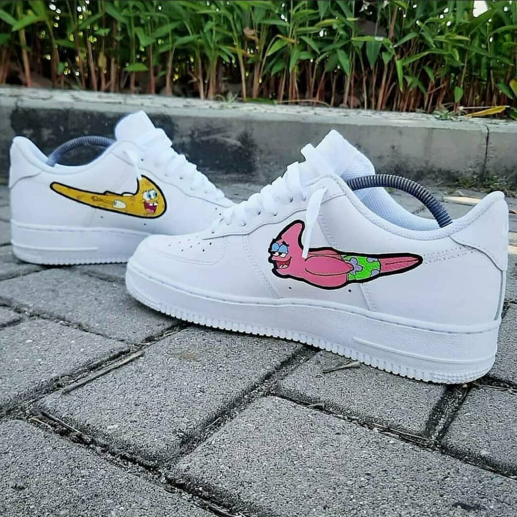 SpongeBob SquarePants Air Force 1 Custom – Daniel Customs