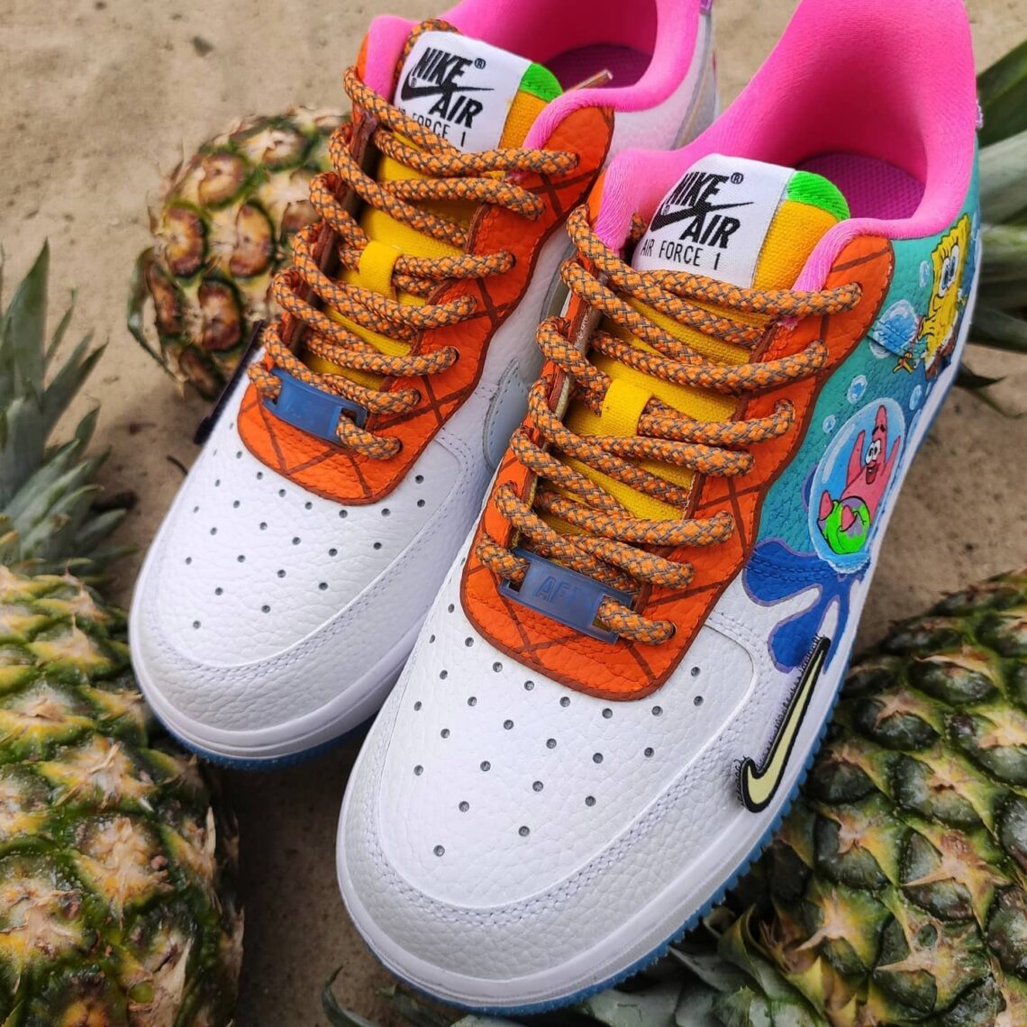 SpongeBob SquarePants Air Force 1 Custom – Daniel Customs