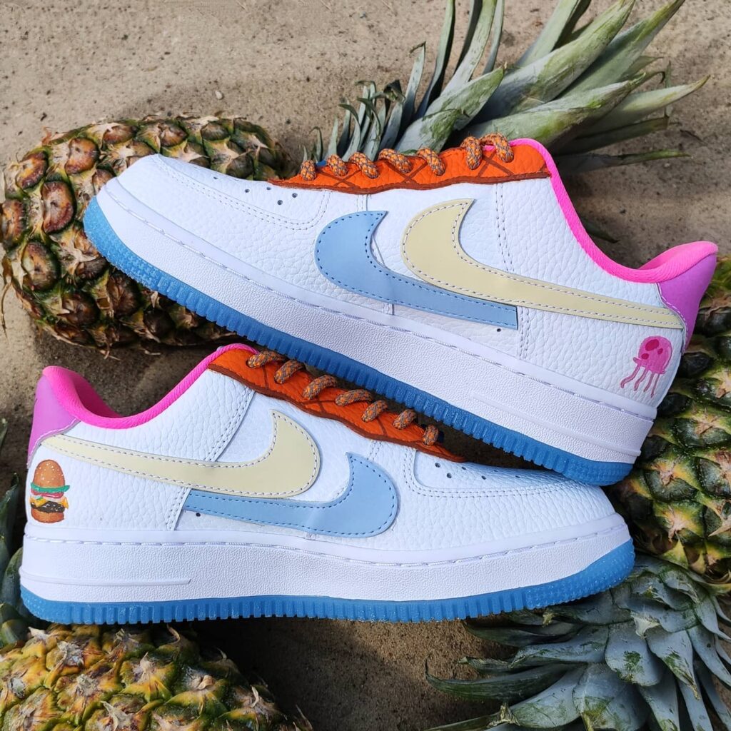 SpongeBob SquarePants Air Force 1 Custom – Daniel Customs