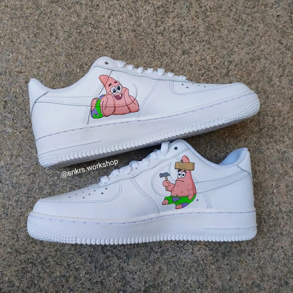 SpongeBob SquarePants Air Force 1 Custom – Daniel Customs