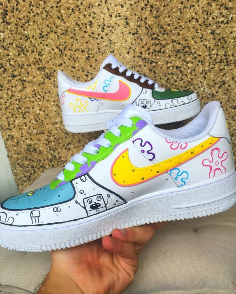 SpongeBob SquarePants Air Force 1 Custom – Daniel Customs