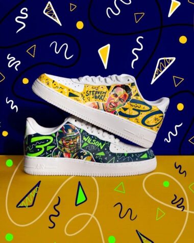 Stephen Curry x Russell Wilson Air Force 1 Custom – Daniel Customs
