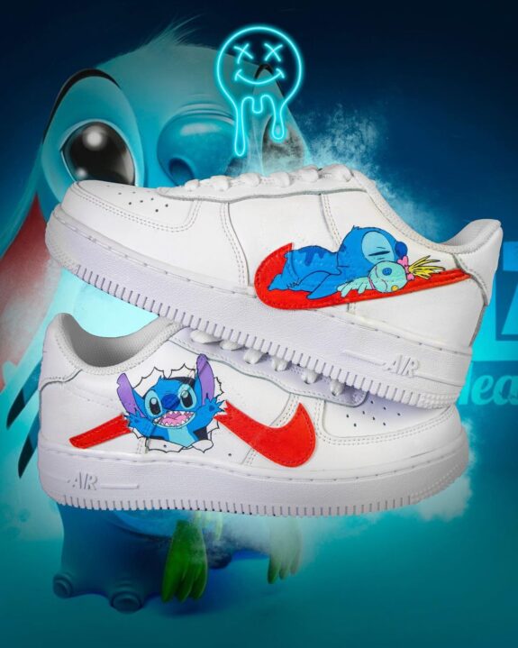Stitch Air Force 1 Custom – Daniel Customs