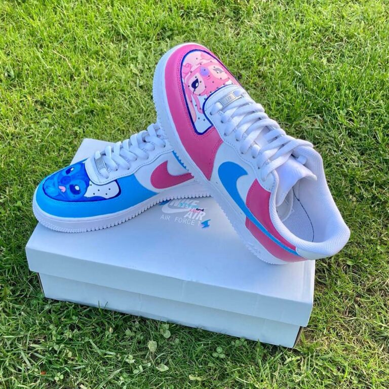 Stitch and Angel Air Force 1 Custom – Daniel Customs
