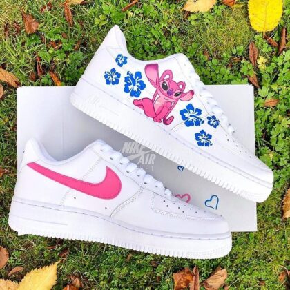 Stitch and Angel Air Force 1 Custom – Daniel Customs