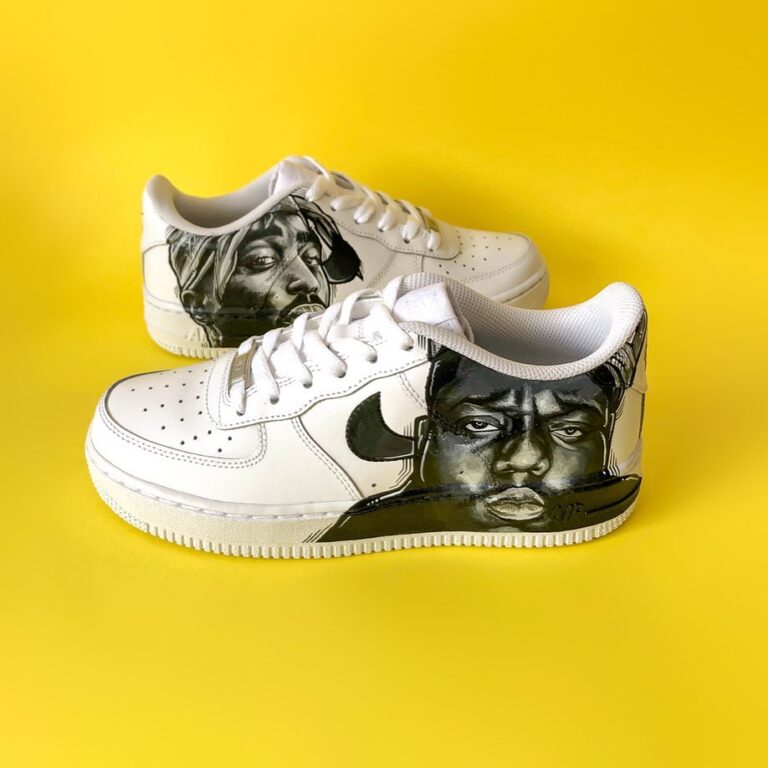 The Notorious BIG x Tupac Air Force 1 Custom – Daniel Customs