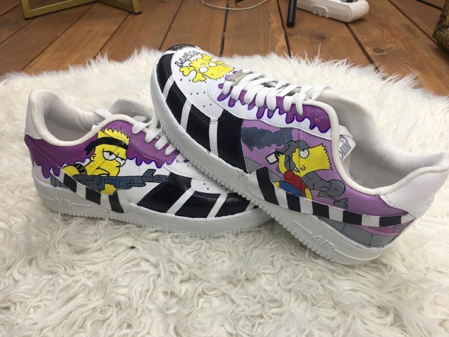 The Simpsons Air Force 1 Custom – Daniel Customs
