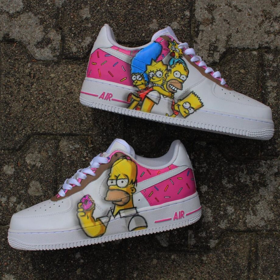 The Simpsons Air Force 1 Custom – Daniel Customs