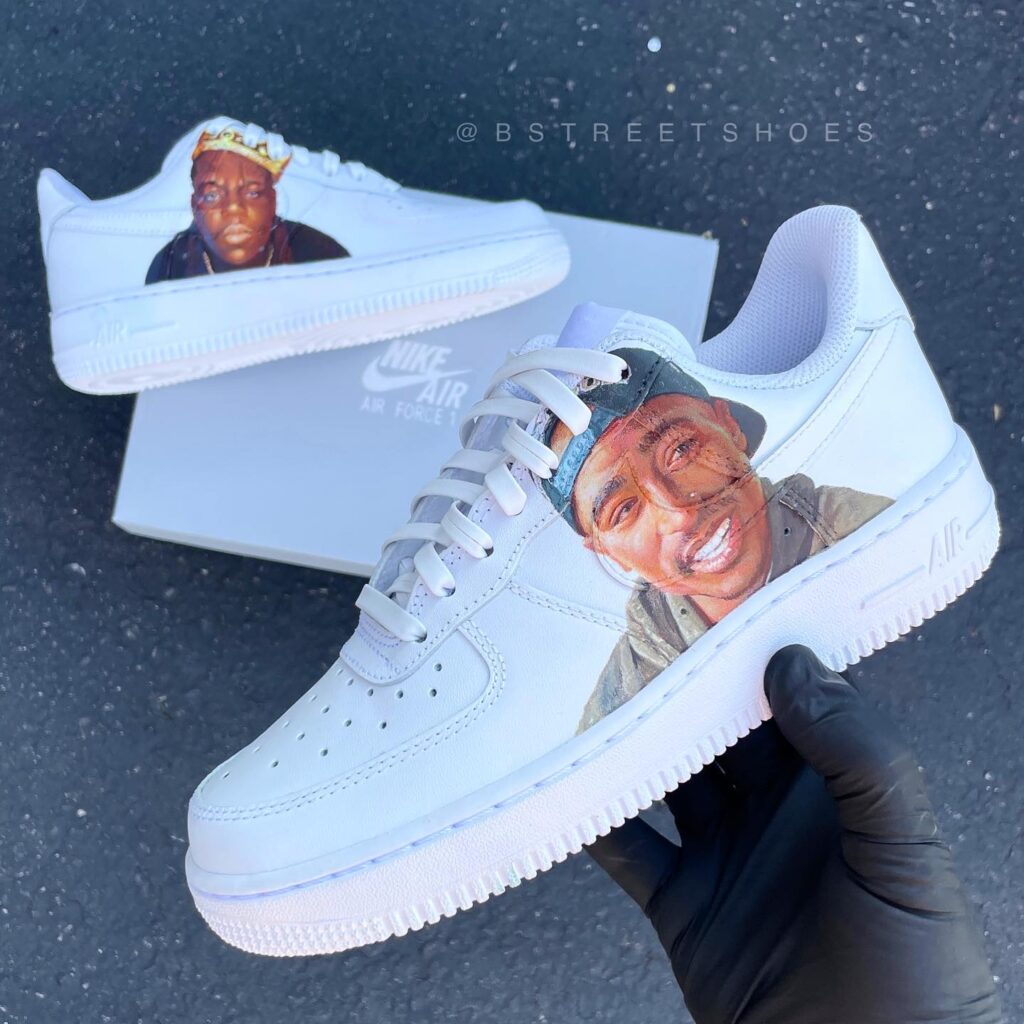 Tupac x Biggie Air Force 1 Custom – Daniel Customs