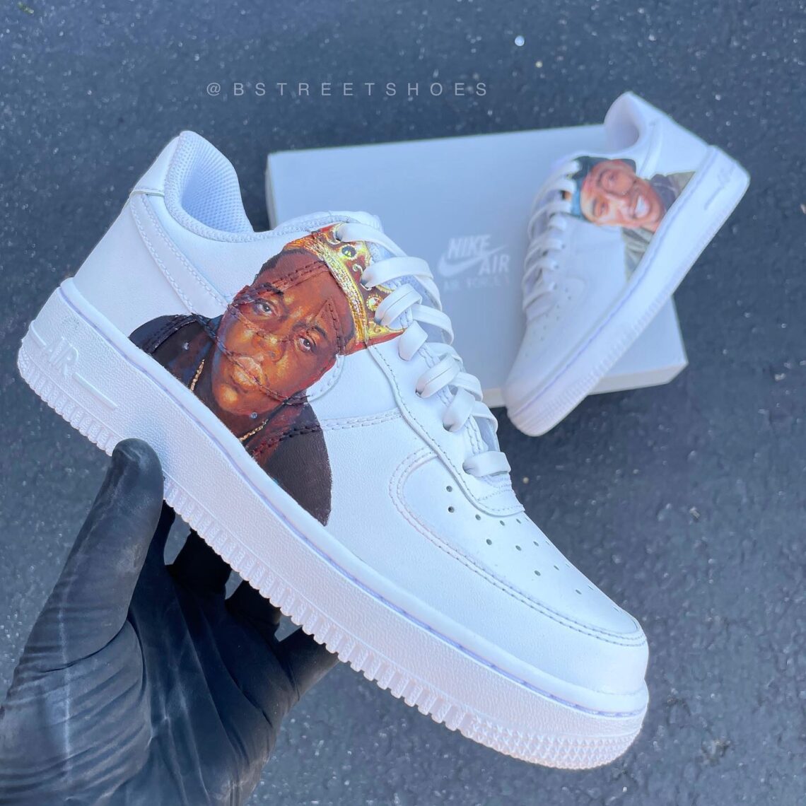 Tupac x Biggie Air Force 1 Custom – Daniel Customs