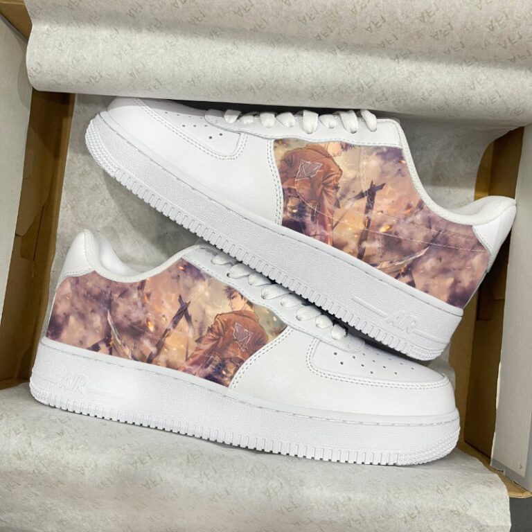 Attack On Titan Air Force 1 Custom,Eren Yaeger,Levi Ackerman,Af1 ...